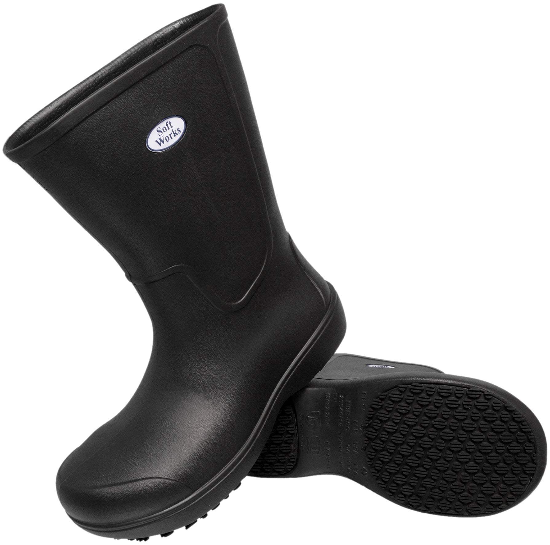 Ref. BB87 LONG WORK BOOTS BLACK BUTCHERS- Foot Zone